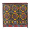 Tibetan Sideboard: Painted Tibetan Sideboard with Storage