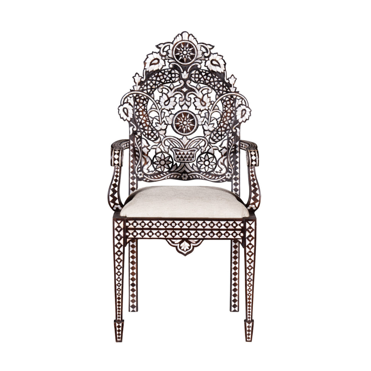 Antique Rajasthani Chair | Unique Low Chair | Accent Chair | Dallas, TX