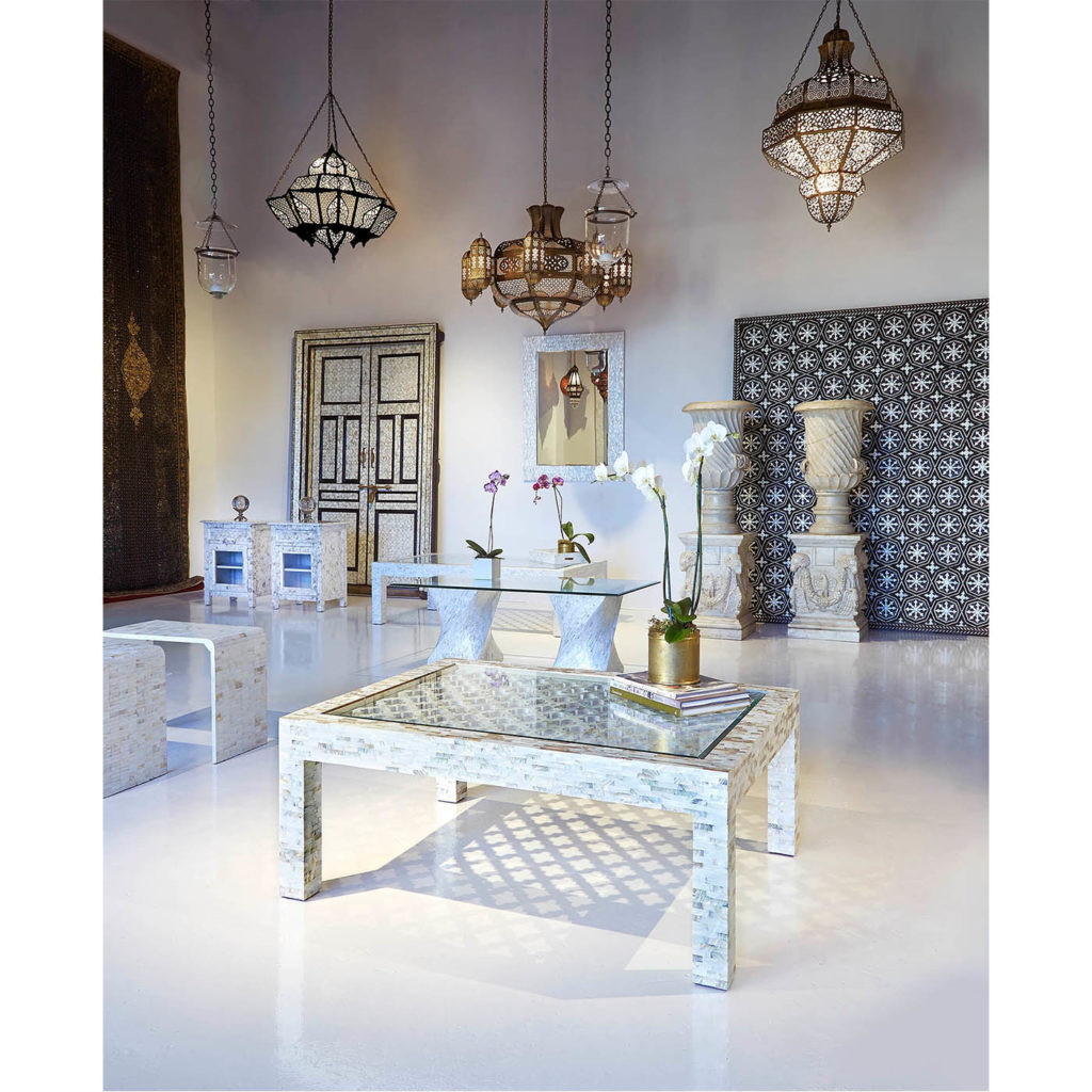 Pearl Overlay Door: Mother of Pearl Architectural Elements