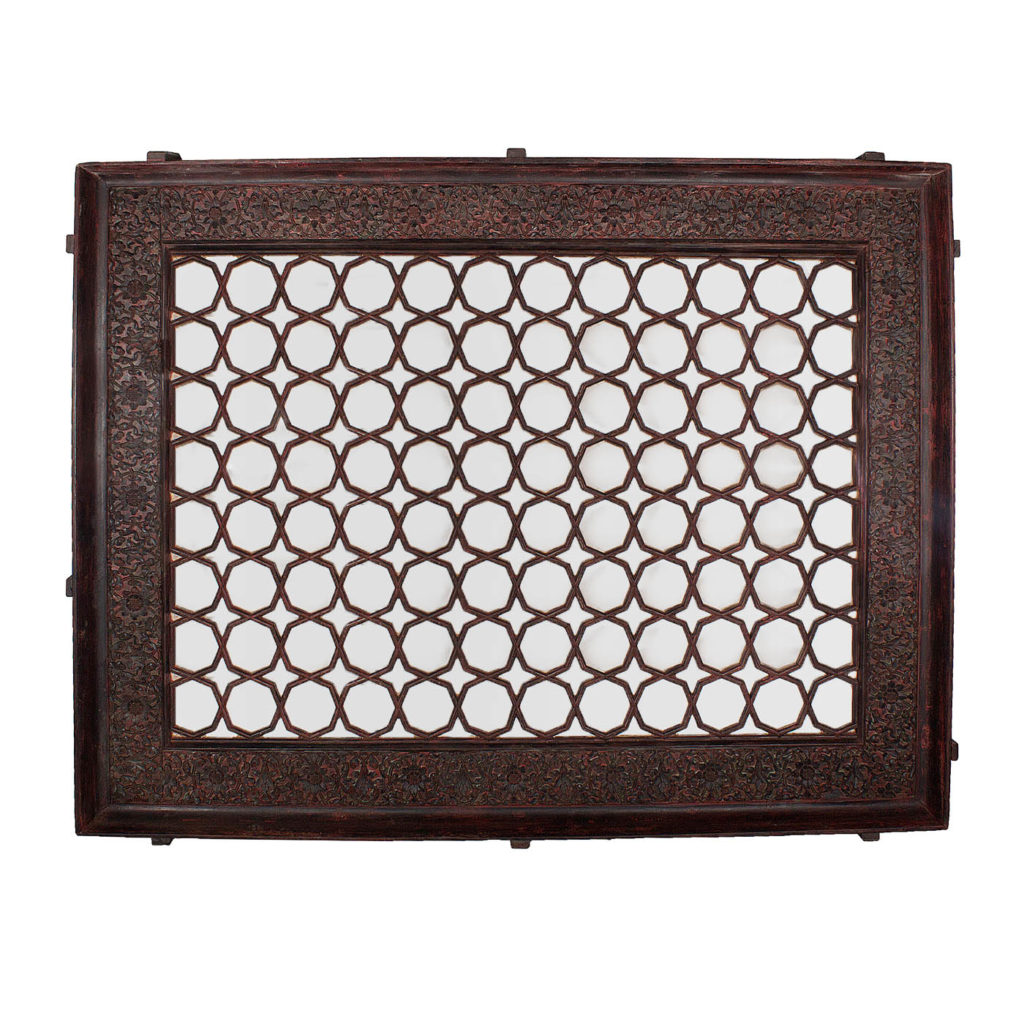 Octagonal Ceiling Panel: Hand-carved Architecture