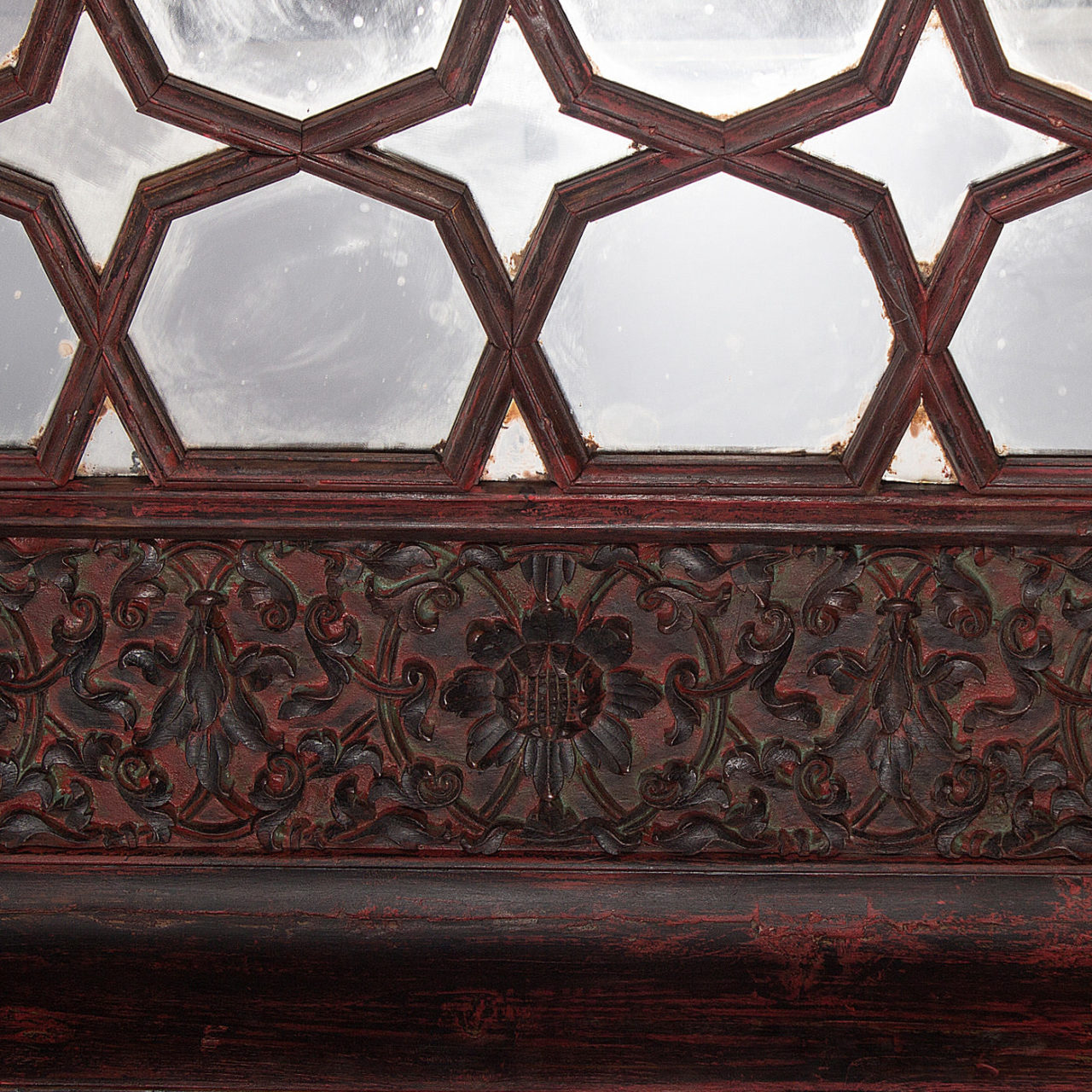 Octagonal Ceiling Panel: Hand-carved Architecture