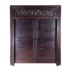 Antique Lucknowi Door: Hand-carved Antique Door with Frame