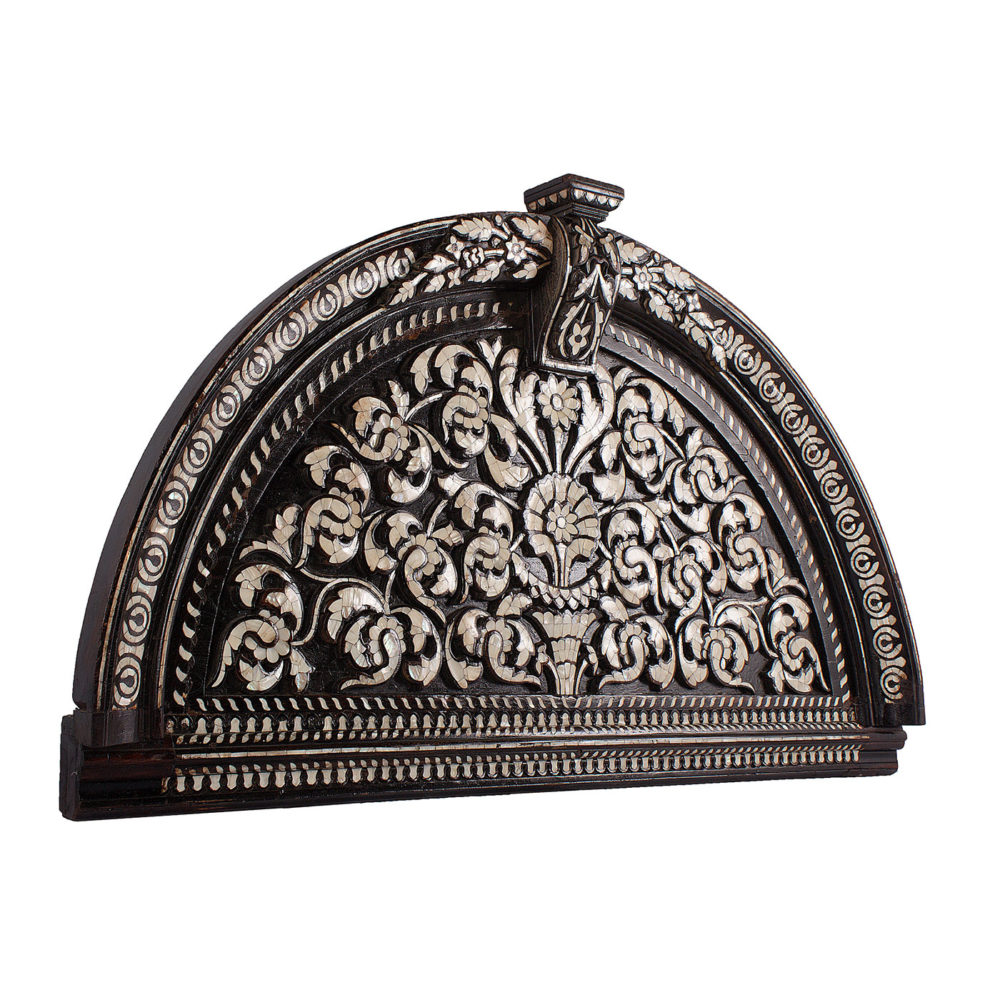 Acrylic Inlay Table: Mother of Pearl Table with Acrylic Legs