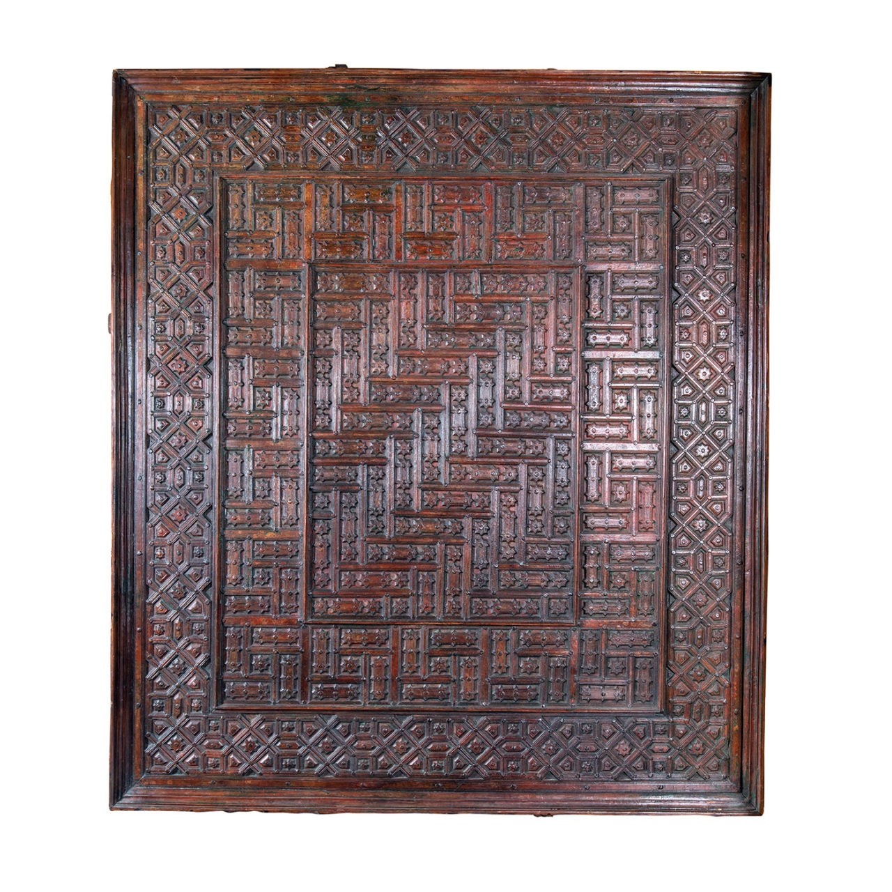 Geometric Ceiling Panel: Hardwood Ceiling Architectural Element Dallas