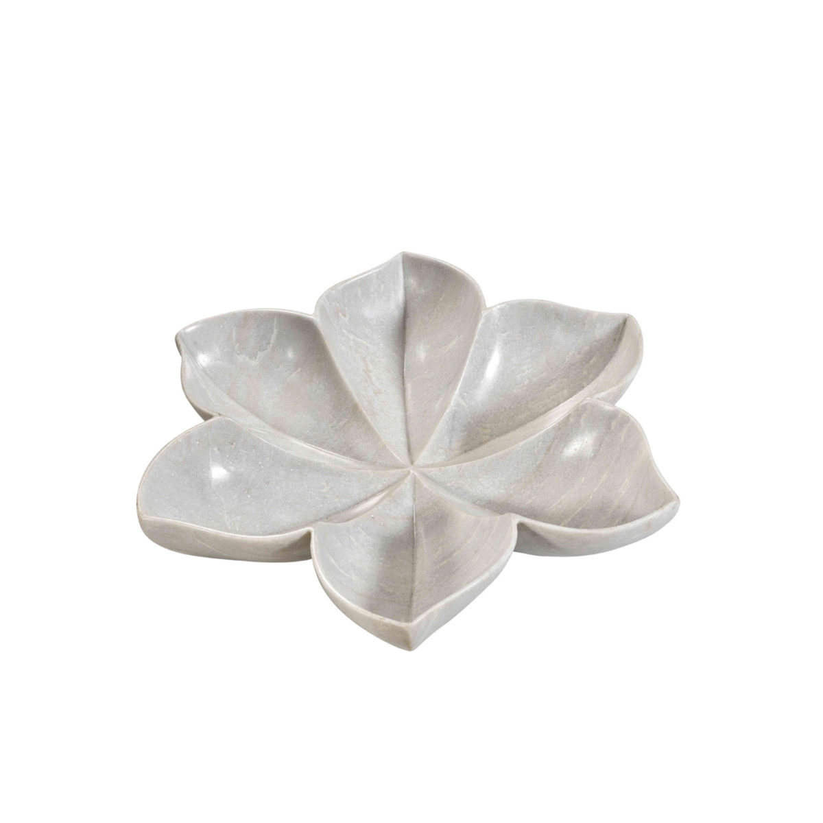 Marble Flower Bowl: A hand-carved decorative marble bowl