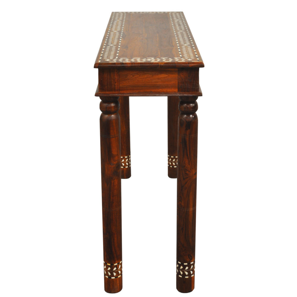 Inlay Console with Vines Small: Bone Inlay Console Table
