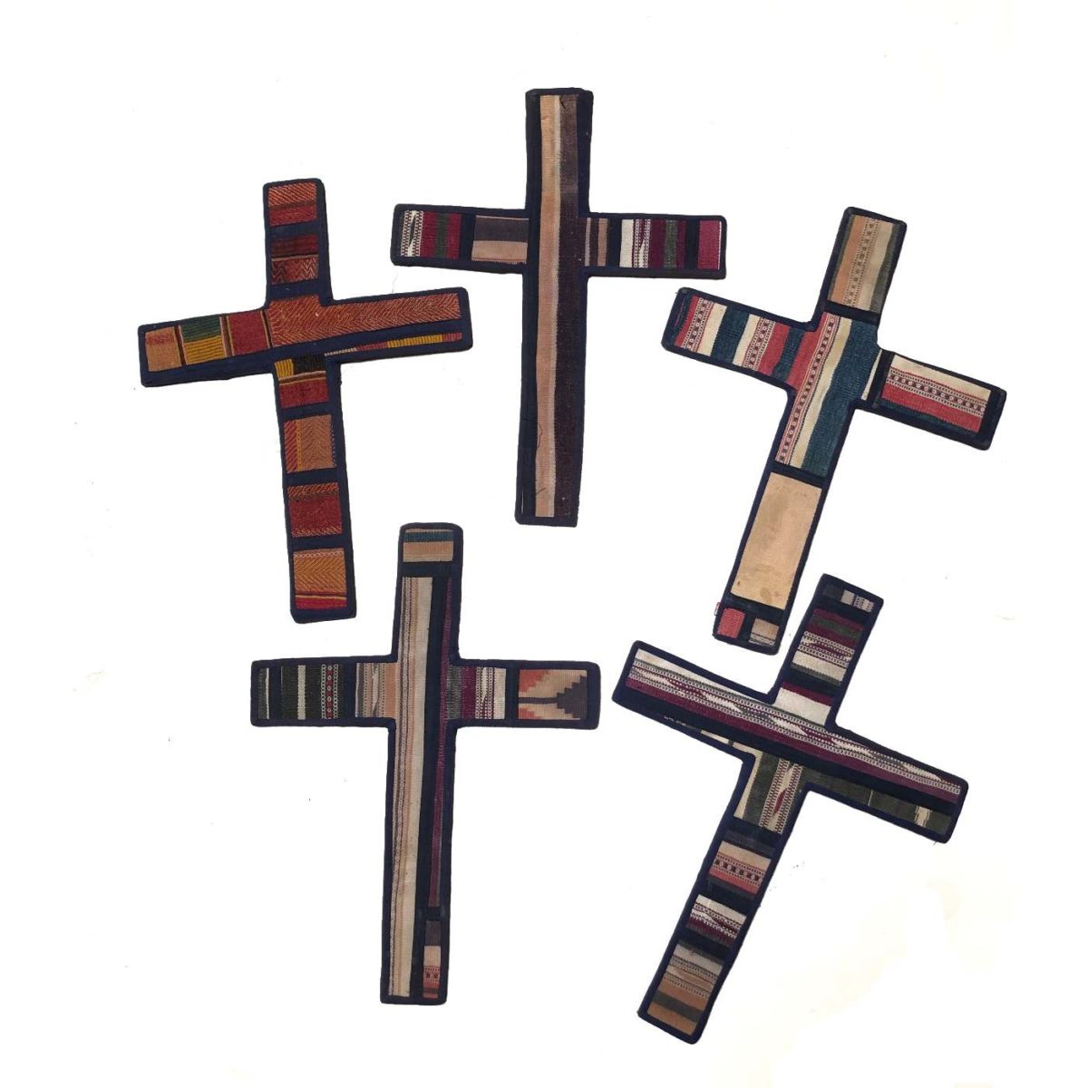 Antique Textile Crosses | Decorative Crosses | Wall Decor