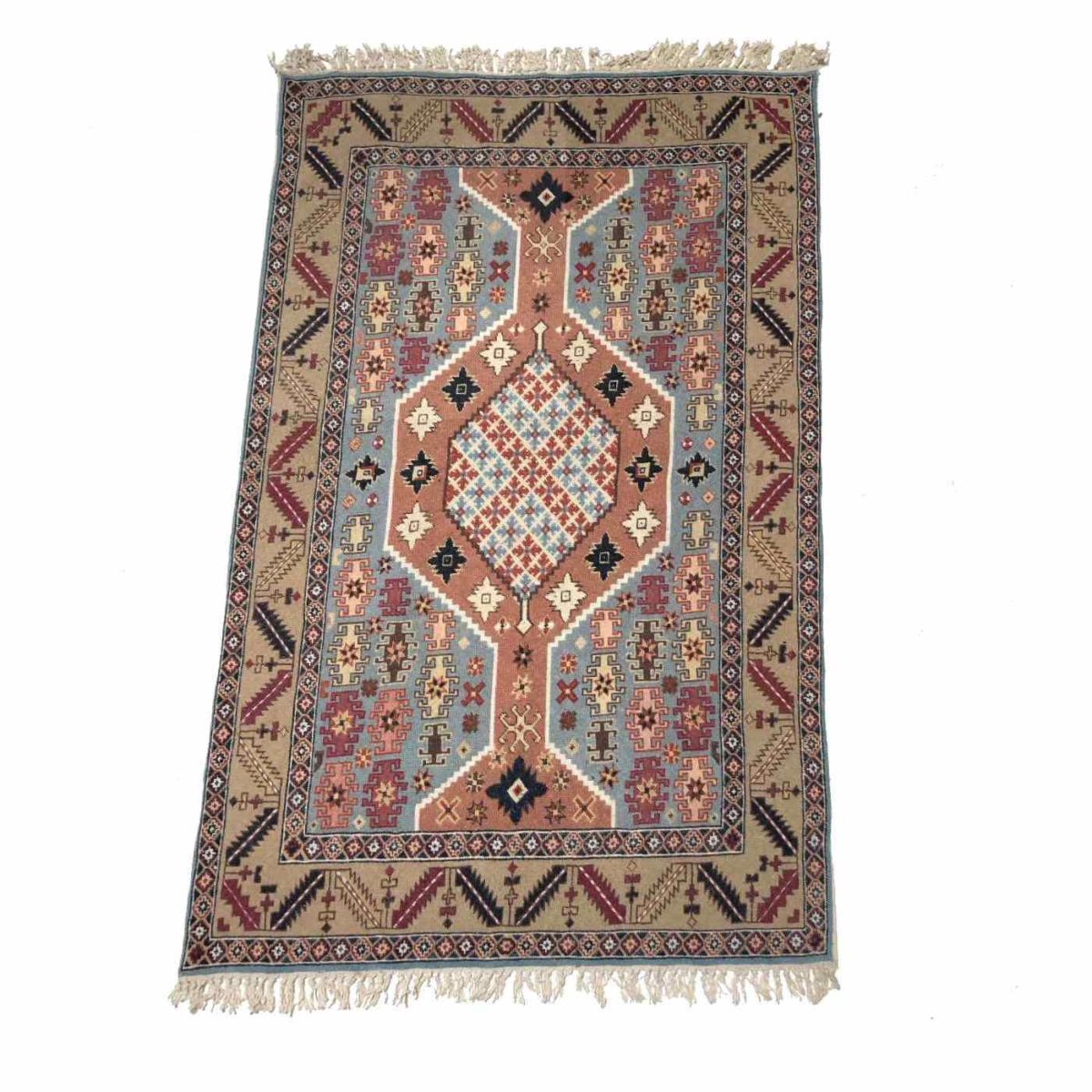 Muted Needlepoint Rug | Vintage Rug | Dallas Textiles | Dallas Rug