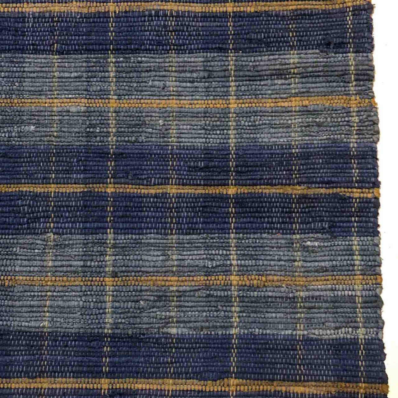 Vintage Blue Rag Rug | Blue Rug | Vintage Rug | Handmade Rug