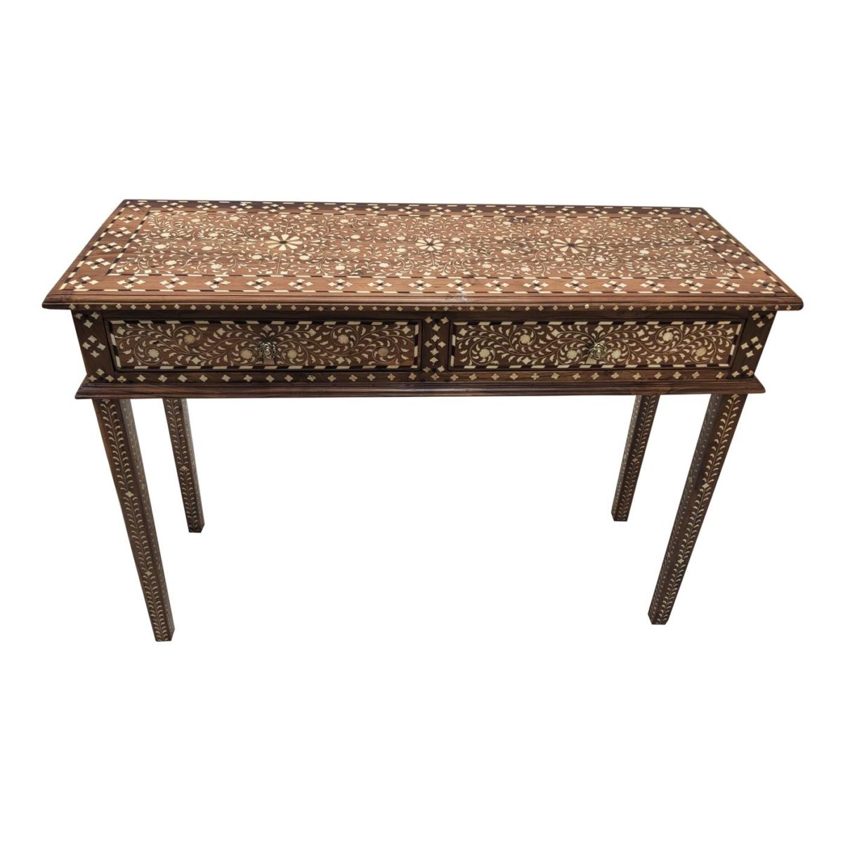 Inlay Writing Desk | Inlay Vanity | Inlay Console Table | Indian Desk