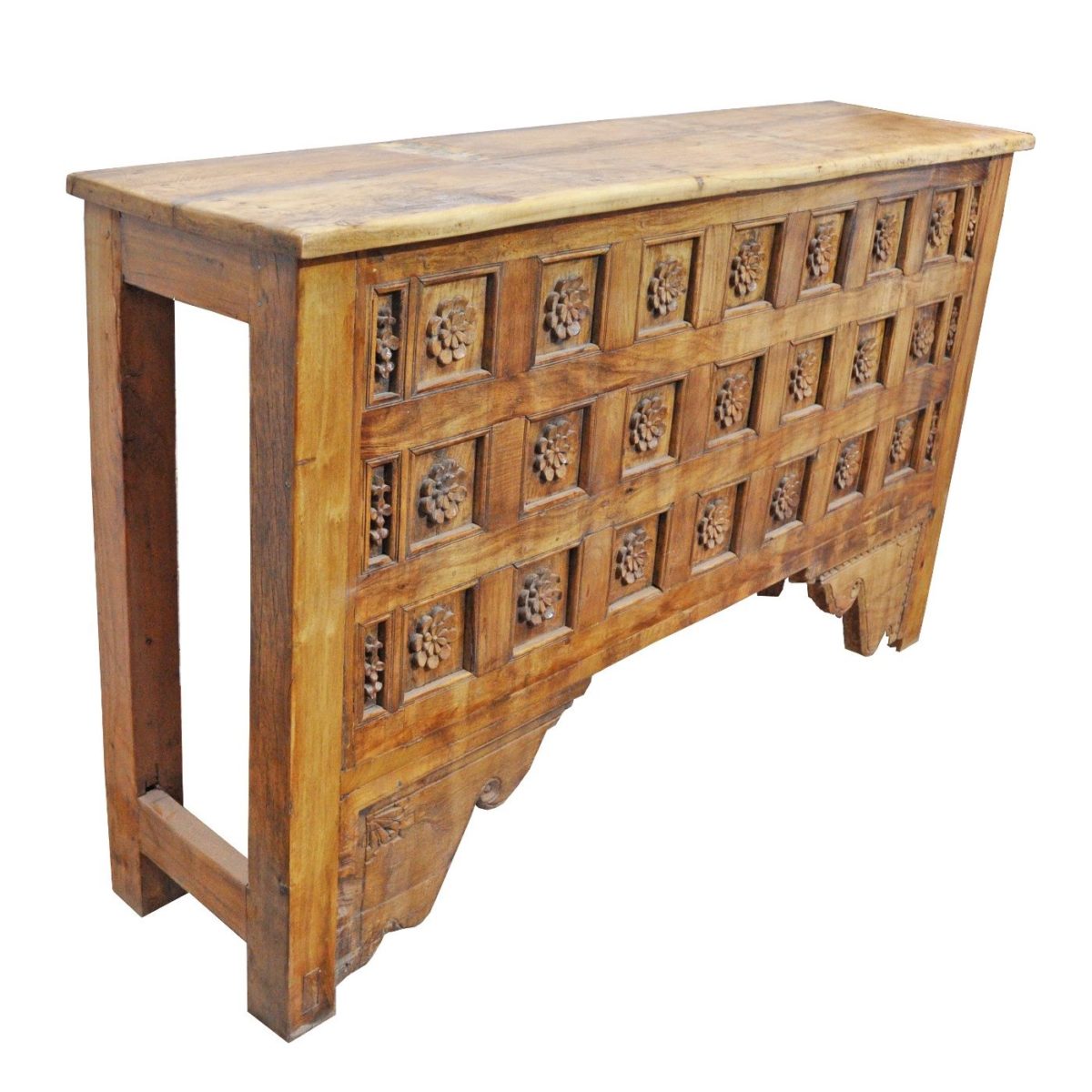 Floral Ceiling Console Table | Carved Console Table | Indian Table