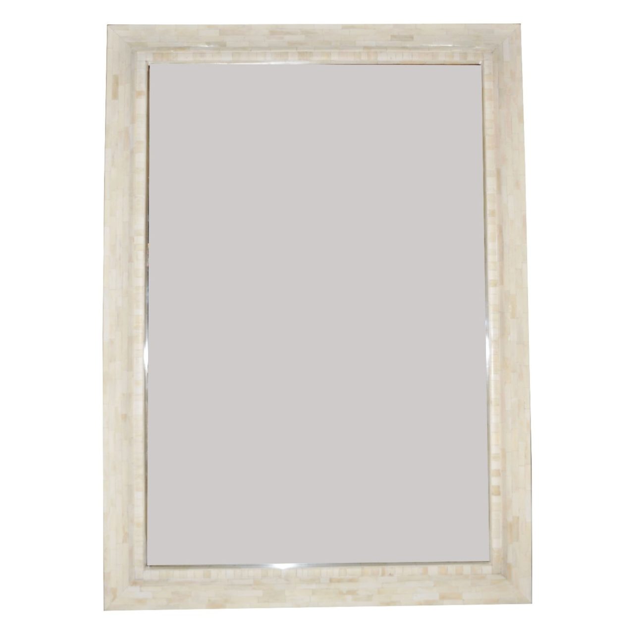 Bone Overlay Mirror | White Mirror | Ivory Mirror | Traditional Mirror