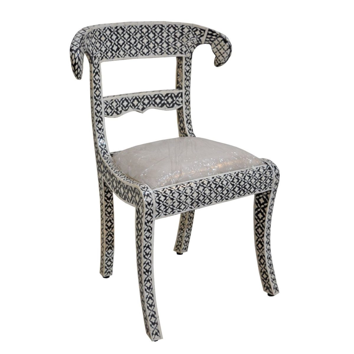 Seating: Dining Chairs, Accent Chairs, Desk Chairs, Bone Inlay, Pearl Inlay