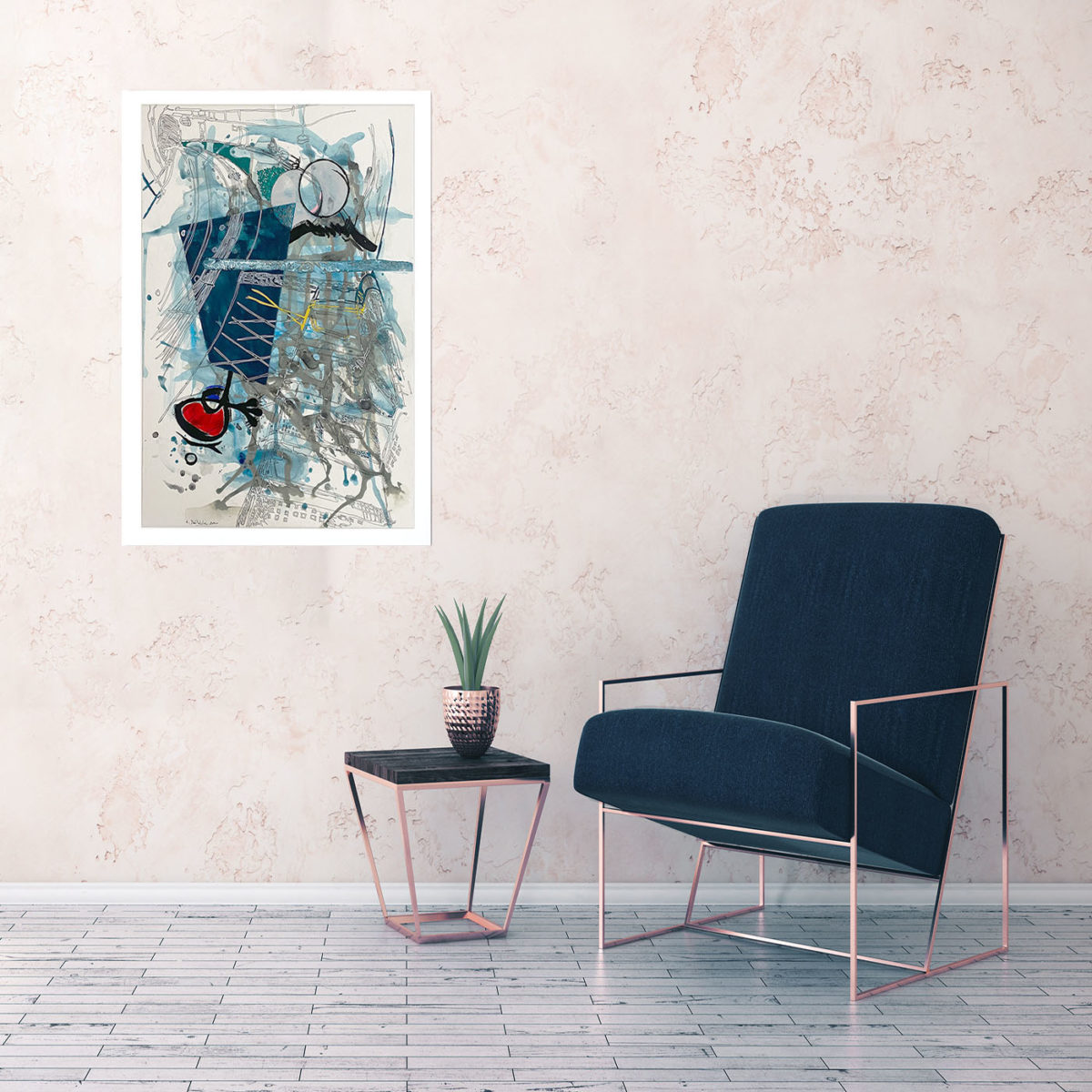 Connections Painting | Contemporary Art | Modern Art | British Artwork