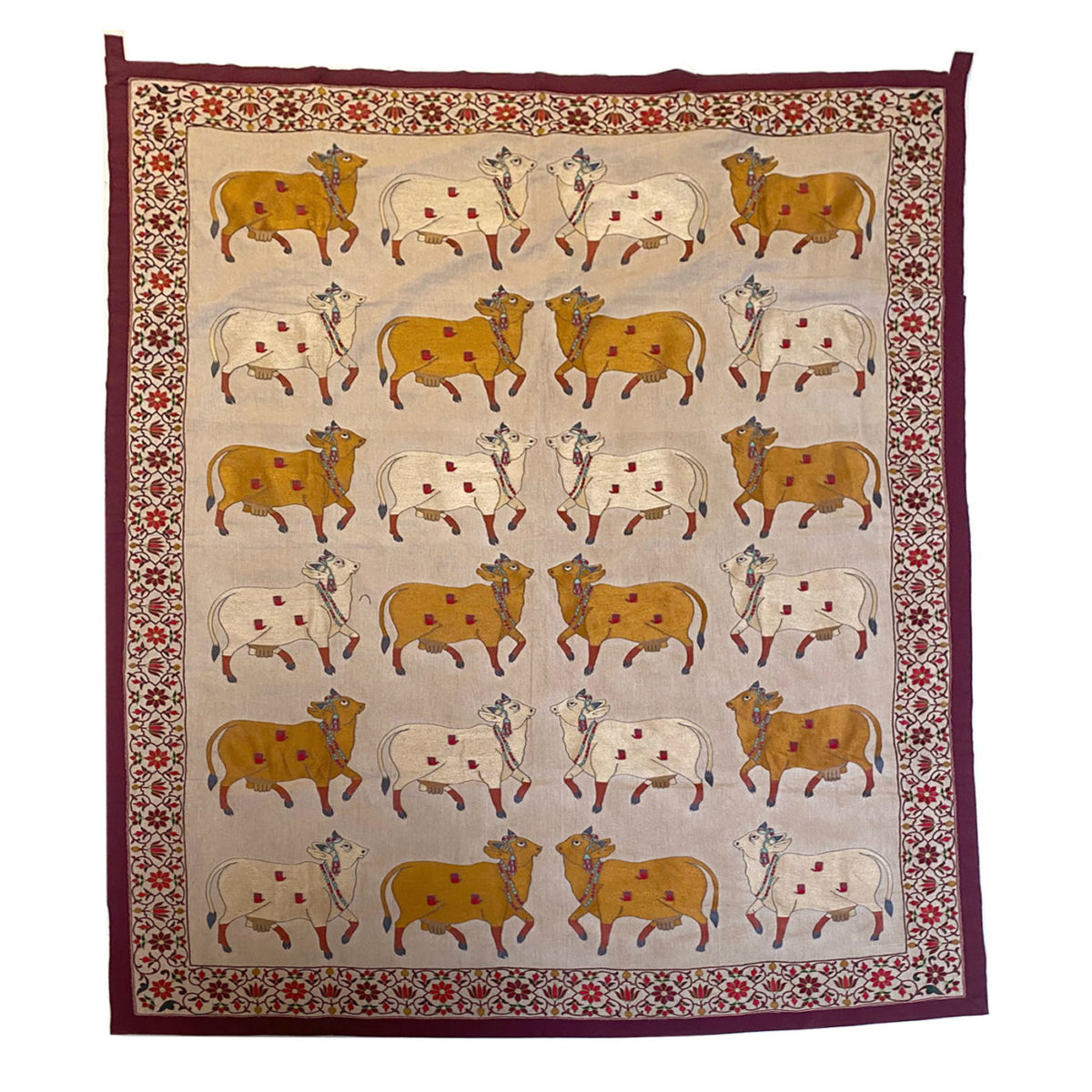 Sacred Cow Pichwai | Indian Pichwai | Indian Art | Indian Textile