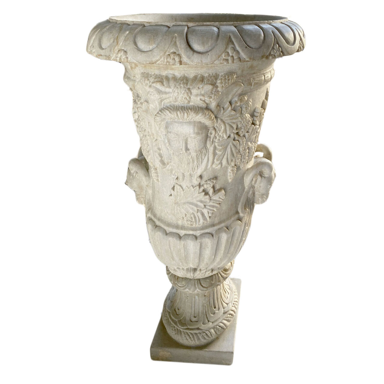 Rams Head Planter | Marble Garden Planters | Carved Planters