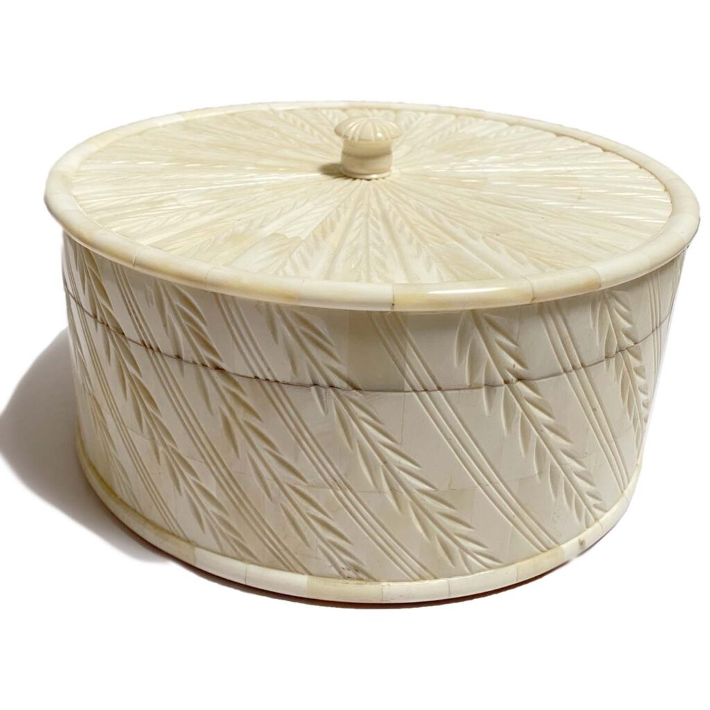 Round Bone Vine Box | Decorative Box | Bookshelf Box | Unique Gift