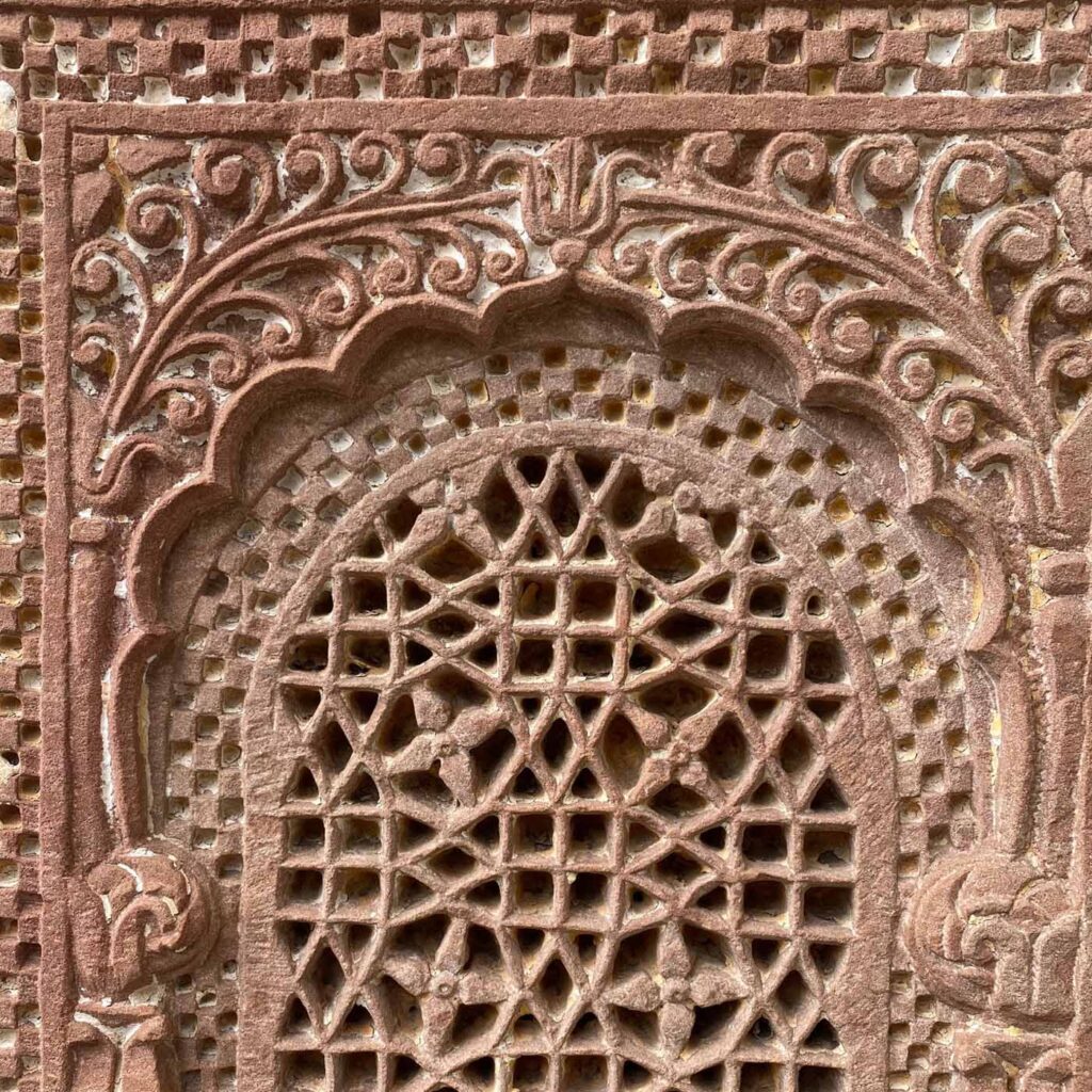 Antique Sandstone Jali Panel | Architectural Element | Indian Architecture