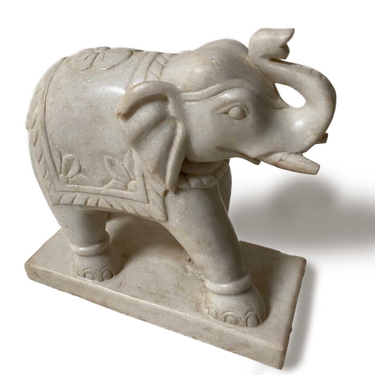 Floral Marble Elephant | Marble Elephant | Elephant Decor