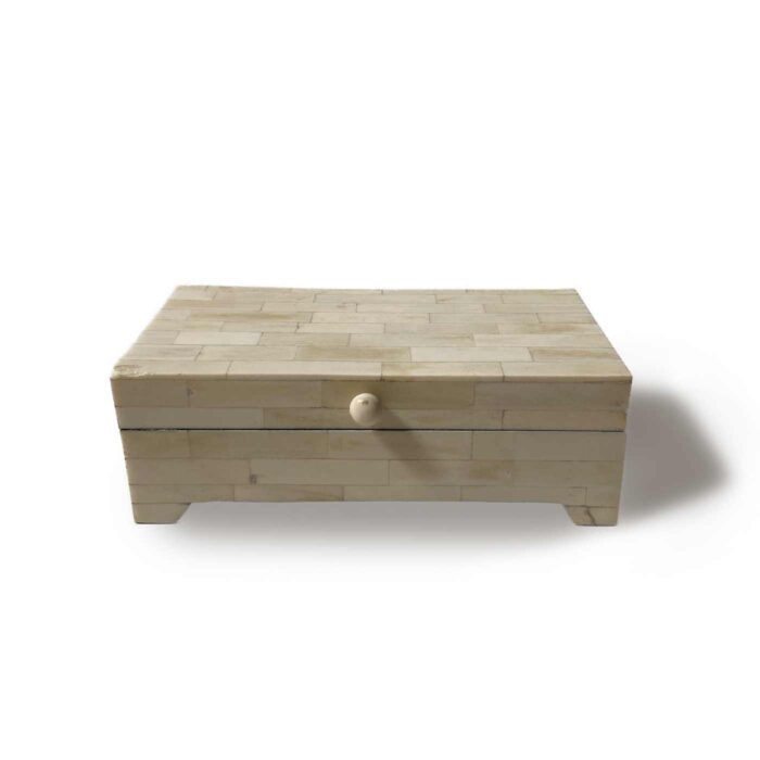 Rectangular Bone Box with Feet | Decorative Box | Bone Box
