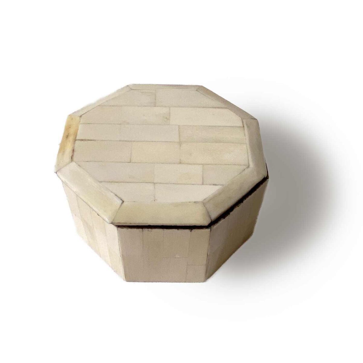 Petite Octagonal Bone Box | Decorative Accessory | Decorative Box