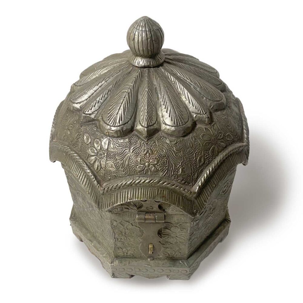 Offering Box 177I | Dowry Box | Decorative Wooden Silver Box