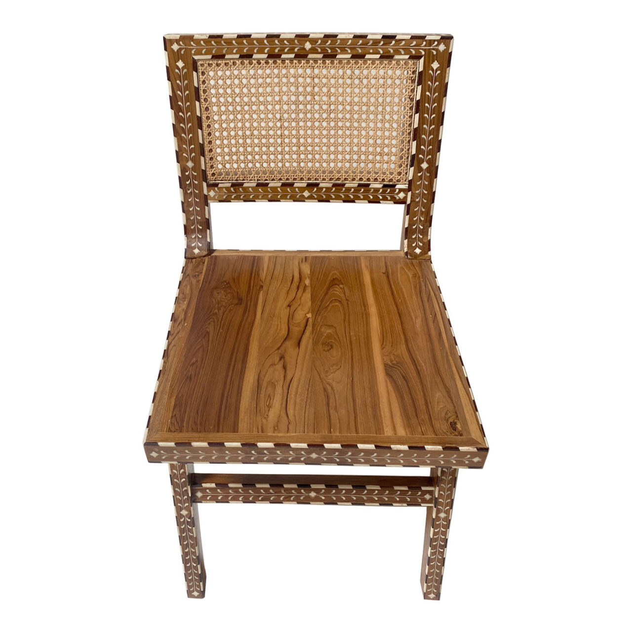 Cane and Inlay Chair | Modern Inlay Chair | Modern Cane Chair