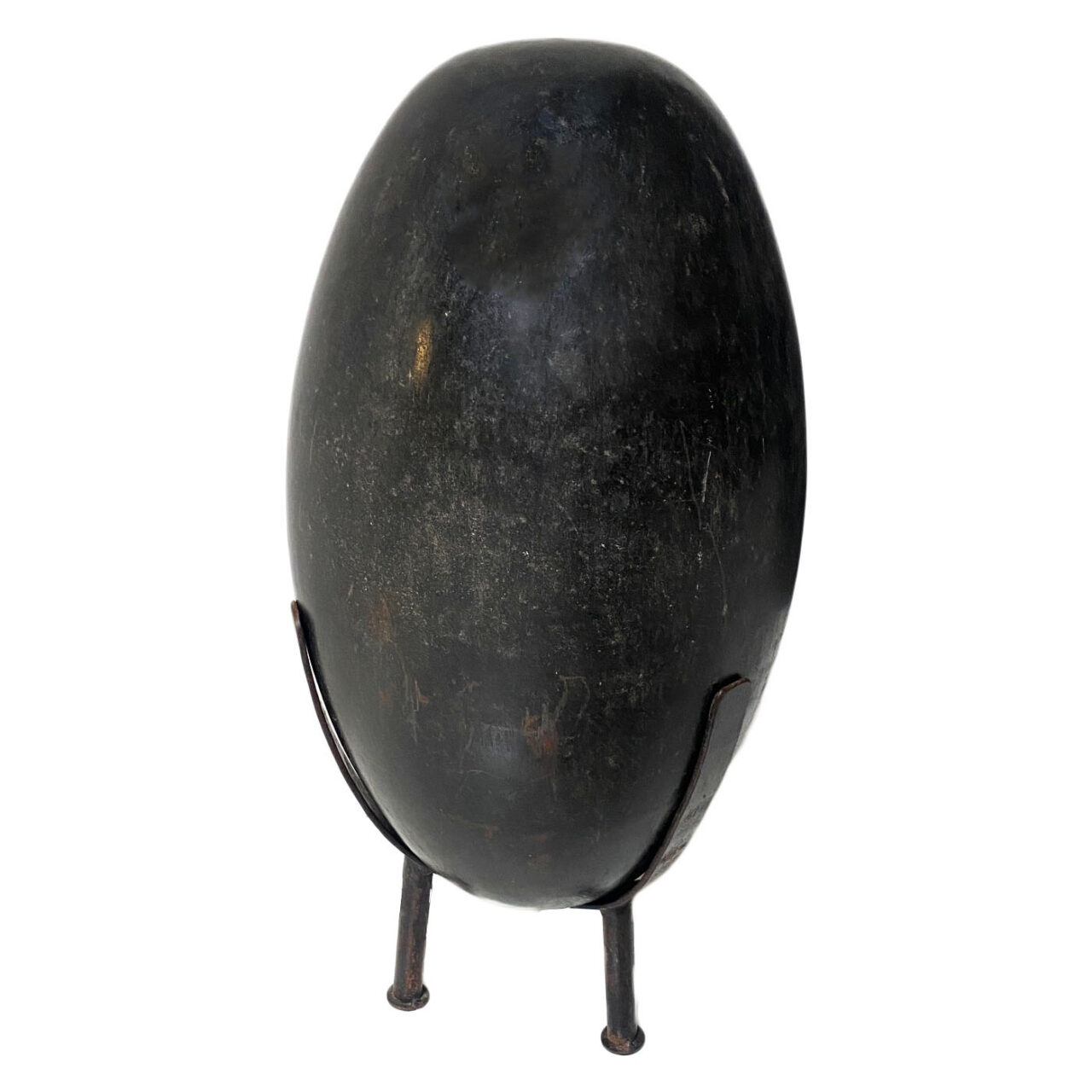 Black Stone Shiva Lingam 3 | Modern Sculptural Element with Symbolism